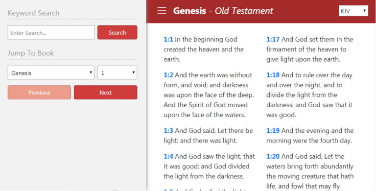 The Holy Bible - Search And Cross Reference Tool - Rob Keplin ...